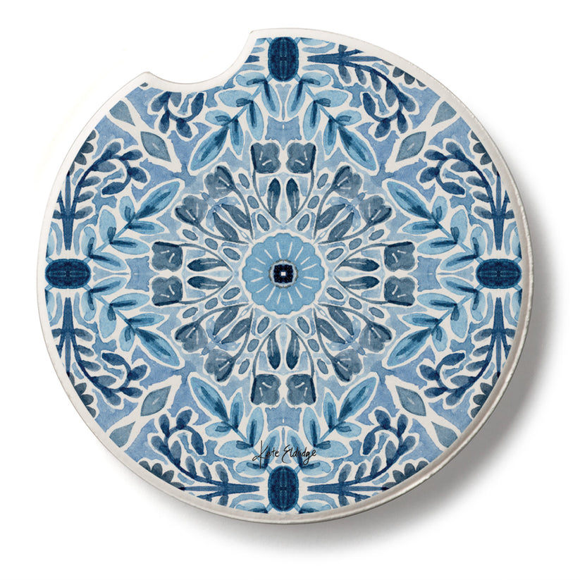 Farmhouse Tile Single Absorbent Stone Car Coaster 2.6" Manufactured in ...